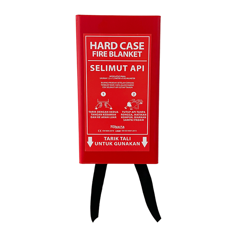 Fire Blanket / Selimut Api Tonata 1,2 x 1,2 m / Hard Case