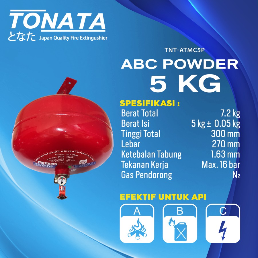 Automatic Thermatic Pemadam Api Otomatis / ABC Powder 5 kg Tonata