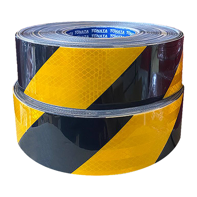 Sticker Pemantul Cahaya / Scotlight Tonata / Kuning Hitam Zebra 45 mtr