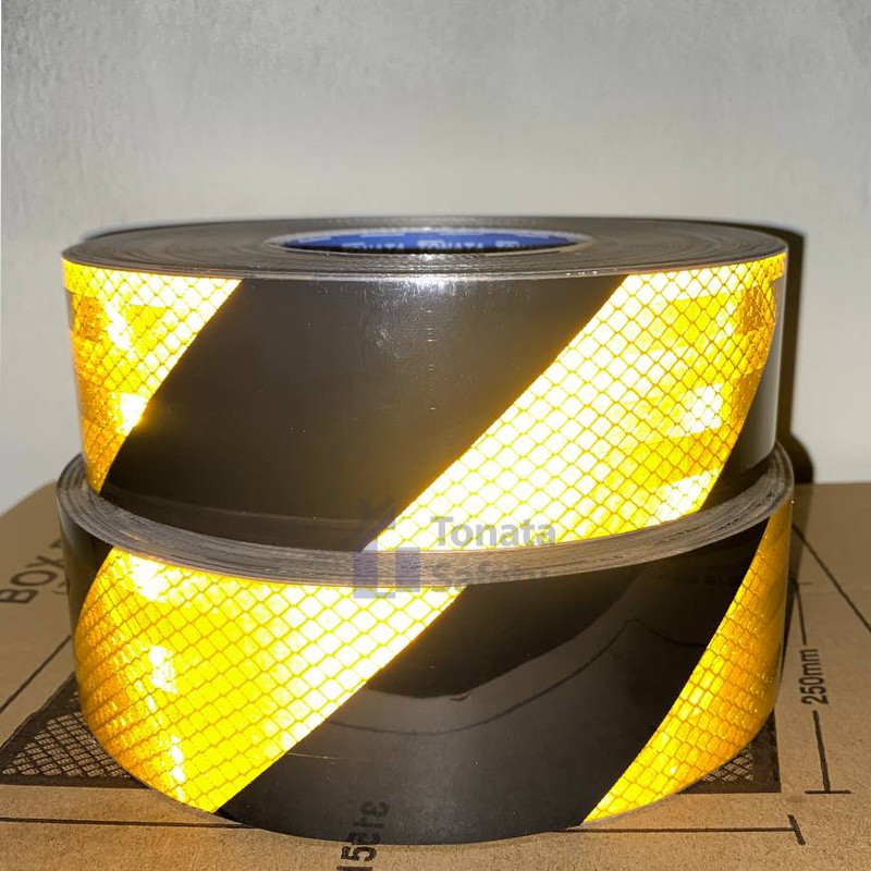 Stiker Scotlight Zebra Kuning Hitam 60cm - Tonata