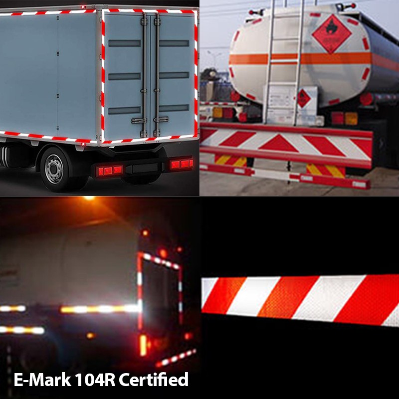 Sticker Pemantul Cahaya / Scotlight Tonata / Merah Putih Zebra 45 mtr