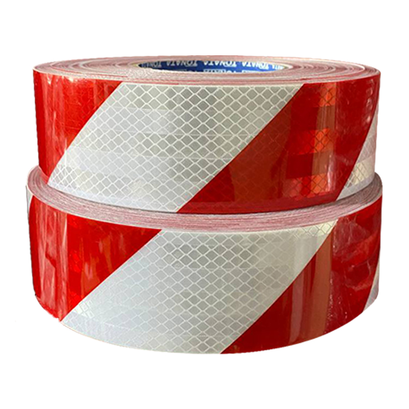 Scotlight / Sticker Pemantul Cahaya Tonata / Merah Putih Zebra 60 cm