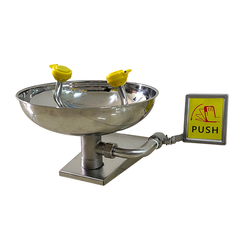 Eye Wash / Emergency Shower Eye Washer / Wall Mounted / StainlessSteel