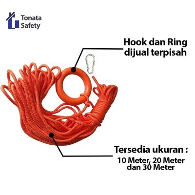 Tali Pelampung 10mm / Floating Ring Buoy / Rescue Rope 10 mm