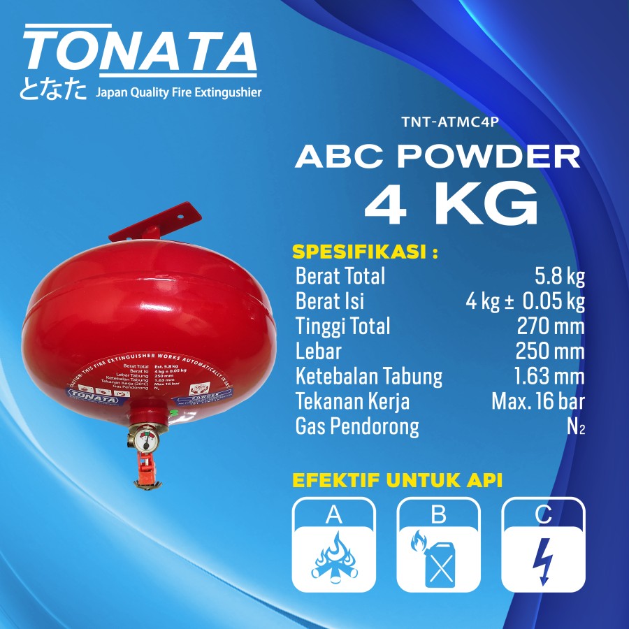 Automatic Thermatic Pemadam Api Otomatis / ABC Powder 4 kg Tonata