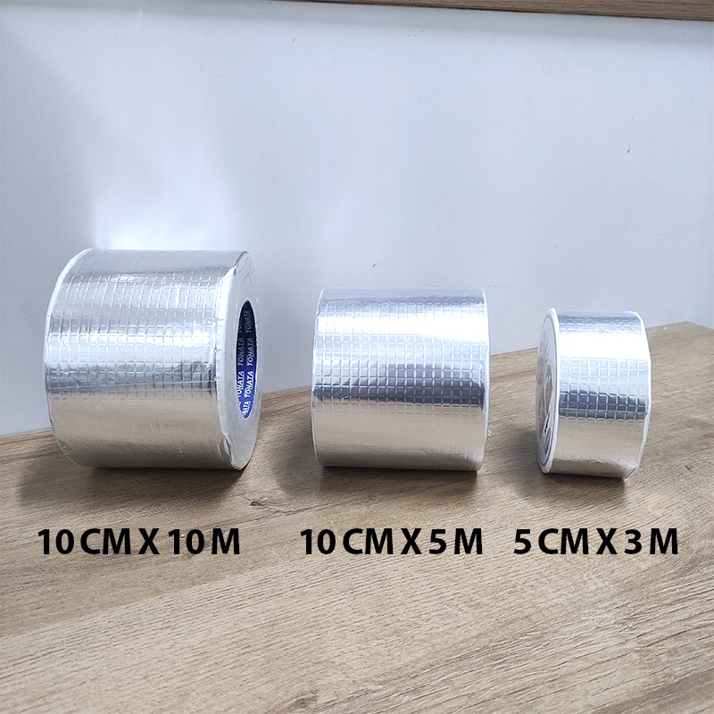 Lakban Anti Bocor Lem Anti Air / Alumunium Foil Butyl Tape 5 cm x 3 m