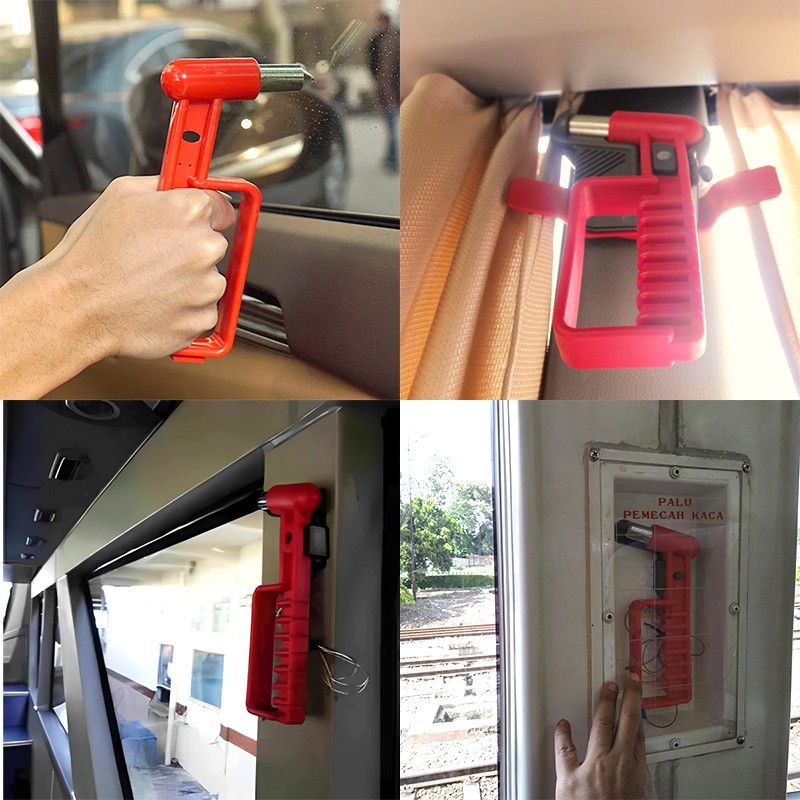 Palu Pemecah Kaca Darurat Mobil / Car Emergency Safety Hammer