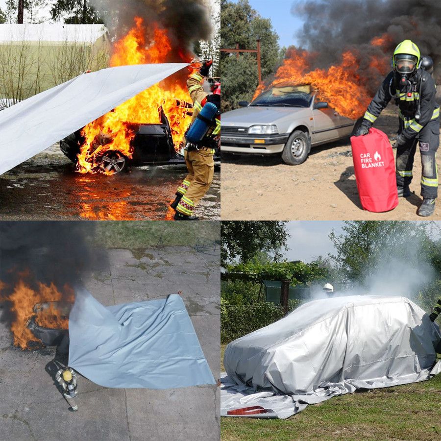 Car Fire Blanket / Selimut Api Tonata 6 x 8 m / Soft Case