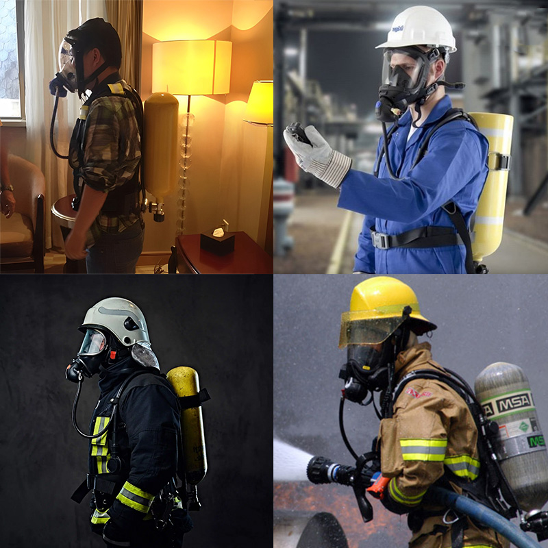 Masker SCBA Pemadam / Full Face Mask SCBA Breathing Apparatus