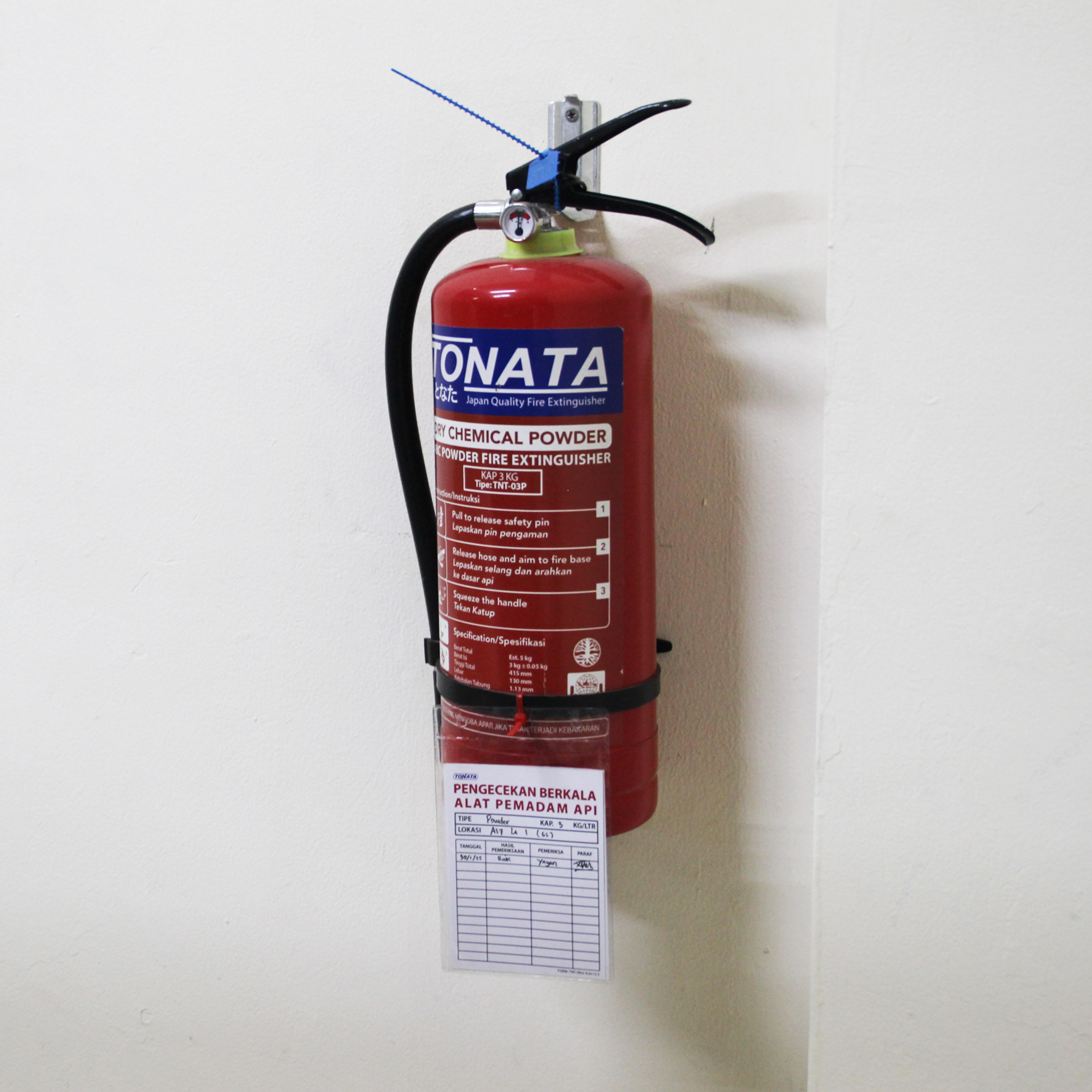 Kartu Pengecekan APAR Tonata / Record Tag Card / Checklist