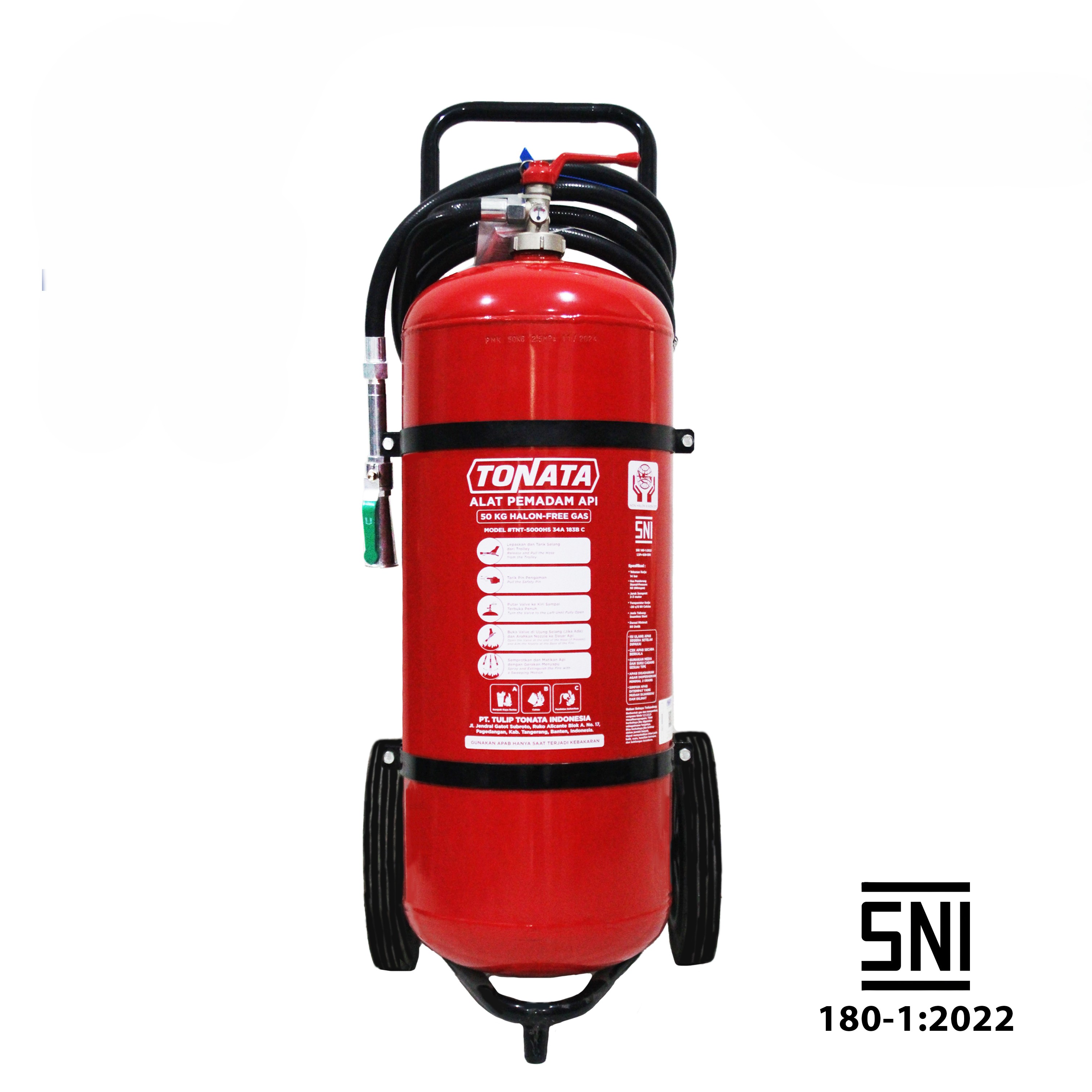Alat Pemadam Api Tonata SNI / APAB Clean Agent HCFC/HFC 50 kg