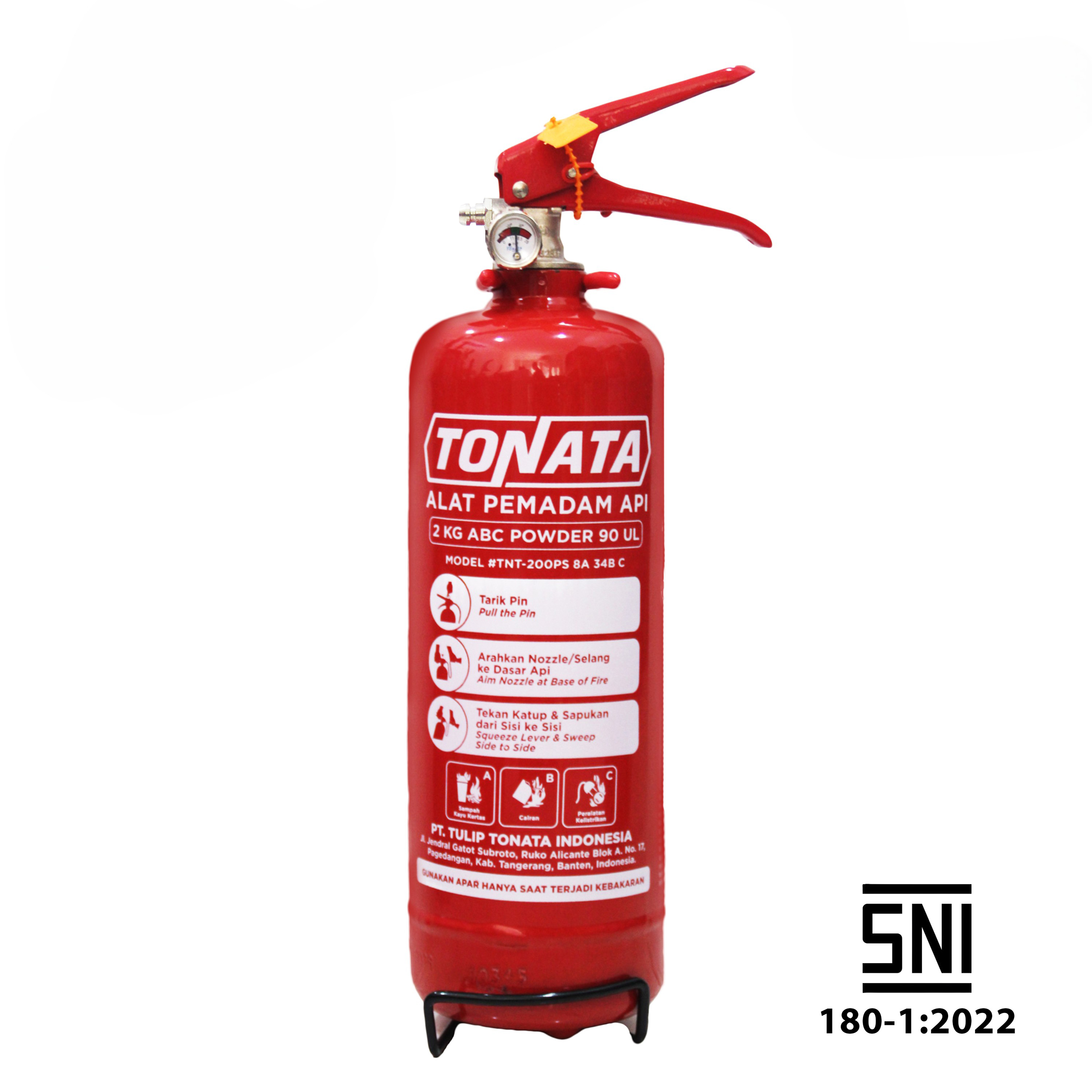 Paket Komplit Tabung APAR Tonata ABC Powder 2 Kg (SNI)